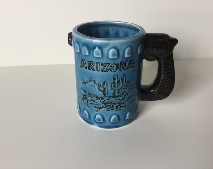 Arizona Souvenir Coffee Mug Cup Gun Handle Vintage - Etsy