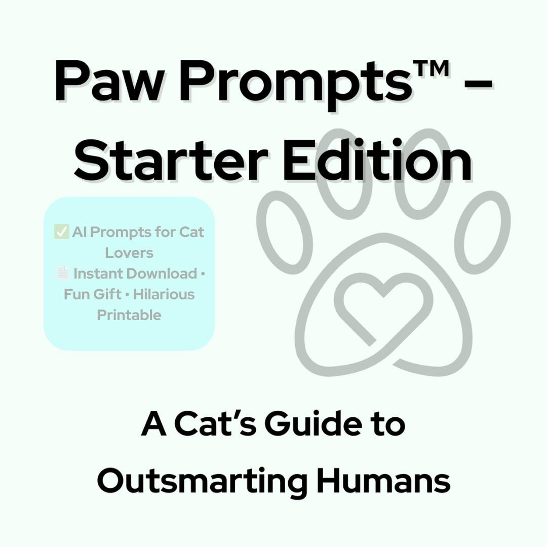 Funny Cat Writing Prompts: Catgpt Starter Edition (digital Download) - Etsy