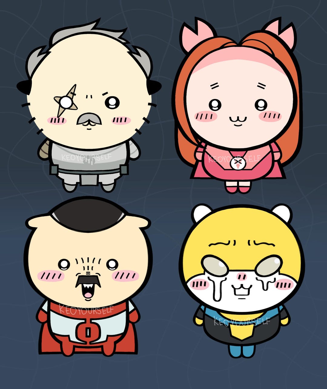 Chiikawa X Invincible Keychains - Etsy