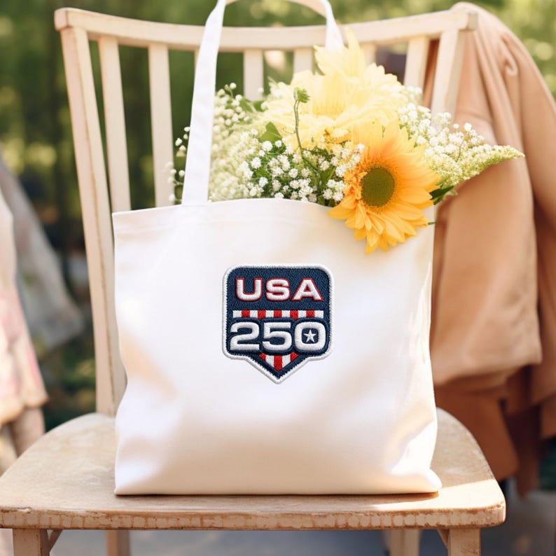 USA 250 Embroidered Patch, America 250th Anniversary Shield Patch ...
