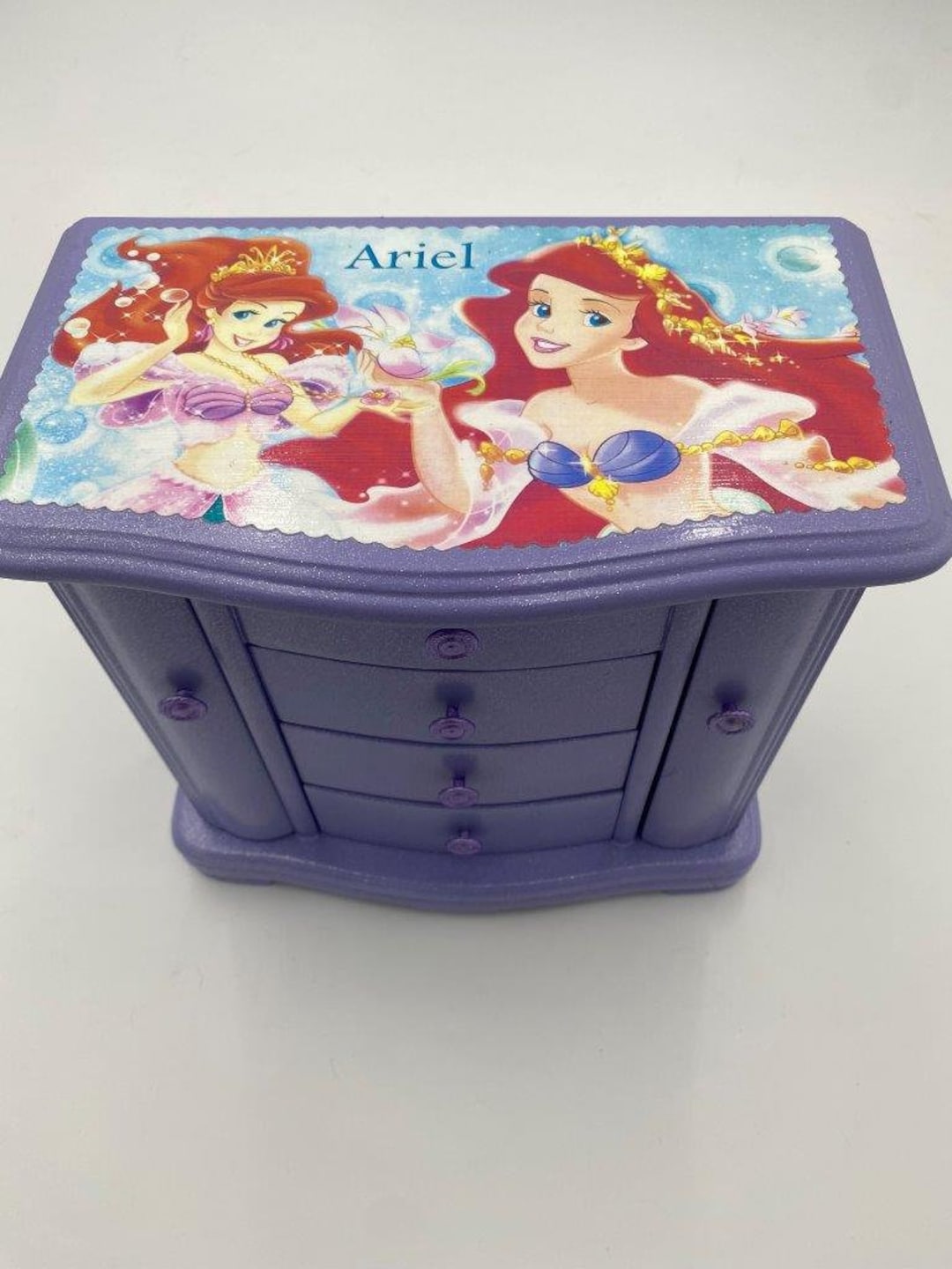 Princesa Ariel de Disney de la Sirenita Upcycled Jewelry & Trinket Box ...