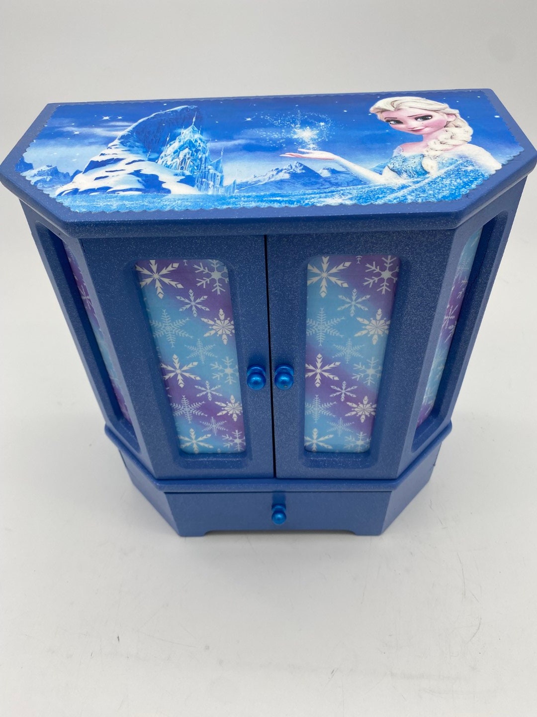 Disney's Frozen Elsa Upcycled Jewelry & Trinket Box - Etsy
