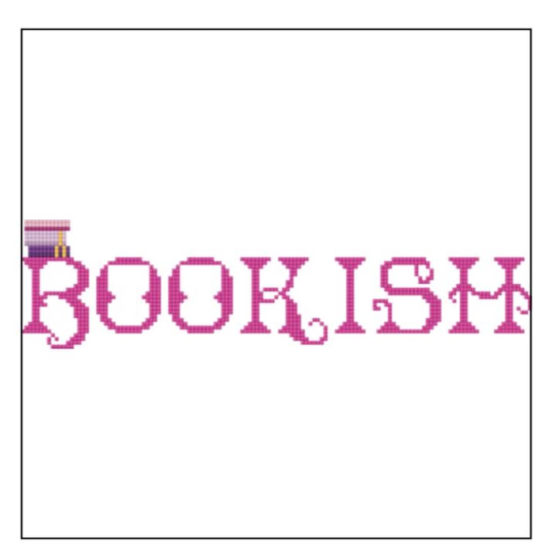 Bookish Cross Stitch Pattern - DIGITAL FILE - PDF - Etsy