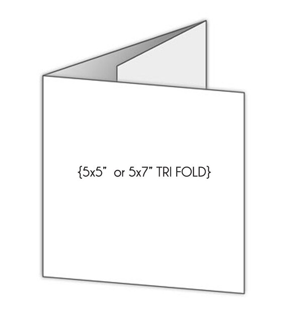 Custom TRI-FOLD Card DEPOSIT | Etsy