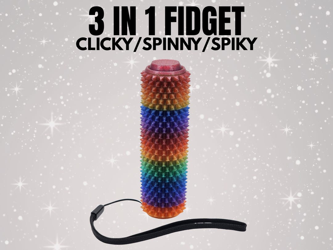 Pain Stim Spiky Fidget Clicker, Keycap Fidget Toy, Clicky Fidget ...