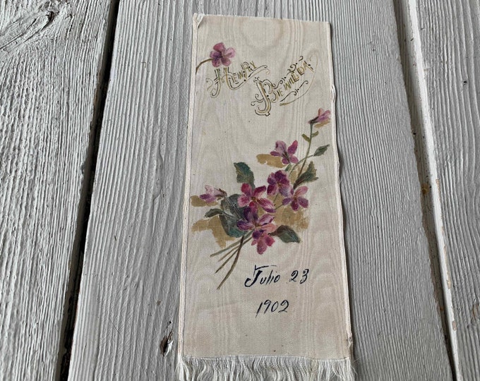 Victorian Edwardian Hand Painted Silk Ribbons ref: A-7207 Box 6 - Etsy