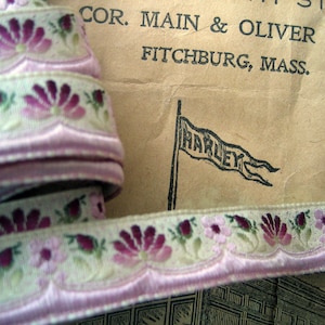 By the Foot Antique Edwardian Embroidered Ribbon Trim 1900s 1910s MORE ...