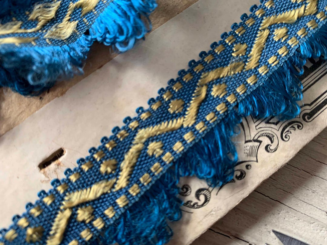 By the Yard A.F.C 1920s Antique Embroidered Trim With Scalloped Floss ...