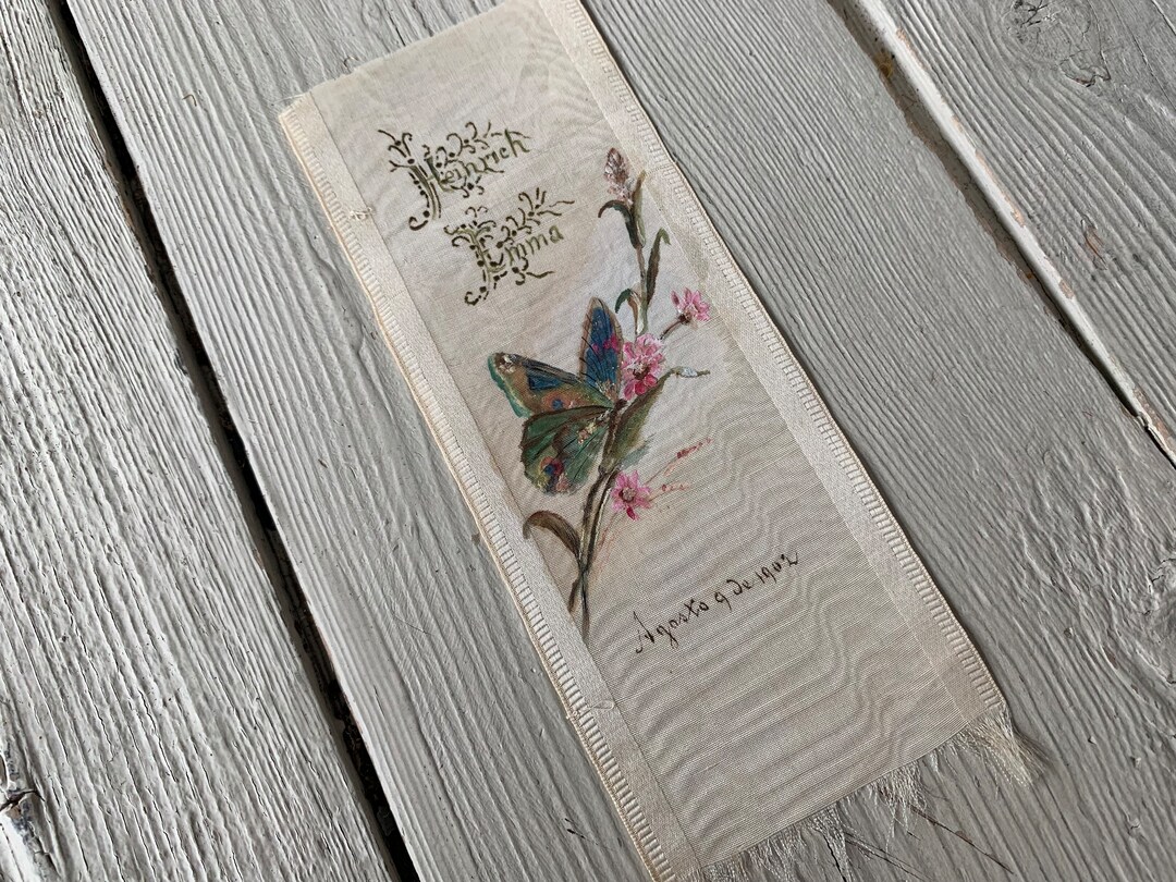 Victorian Edwardian Hand Painted Silk Ribbons ref: A-7207 Box 6 - Etsy