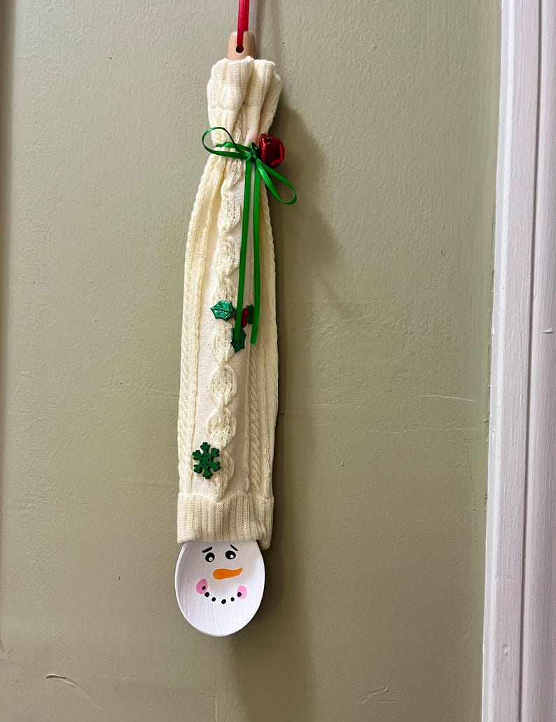 Snowman Wooden Spoon Decor - Etsy