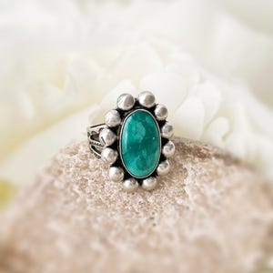 Fred Harvey Era Sterling Silver Larimar Ring, Size 5, Vintage Navajo - Etsy