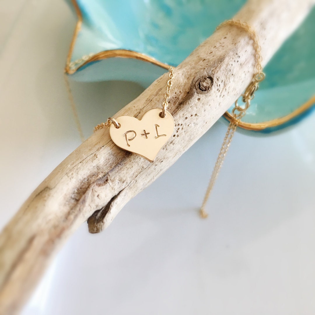 Simple Gold Heart Necklace Gold Filled Heart Necklace Heart - Etsy UK