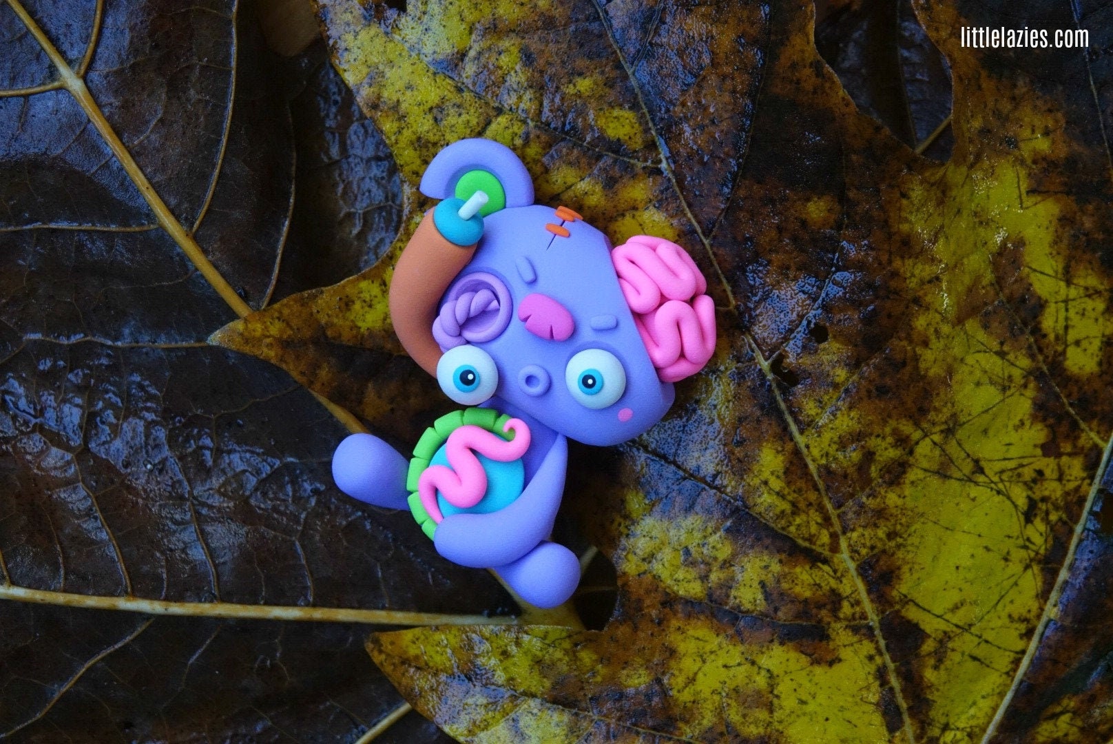 Random Zom-bear Littlelazies 1 Miniature Monster Polymer | Etsy