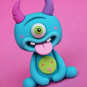 Random CYCLOPS Littlelazies | 1 Miniature Monster Polymer Clay ...