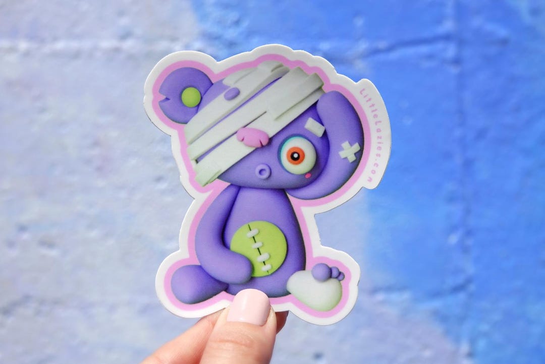 Ouchie Monster Sticker: Waterproof Vinyl Decal - Get Well Gift - Etsy