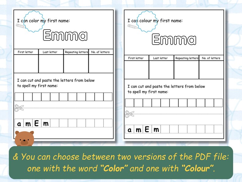 Custom Full Name Tracing Worksheets Personalized Name Pages Handwriting ...