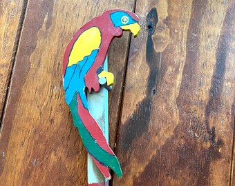Hand Painted Parrot - Etsy