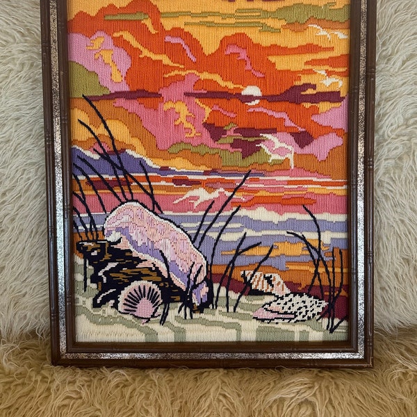 Beach Needlepoint - Etsy