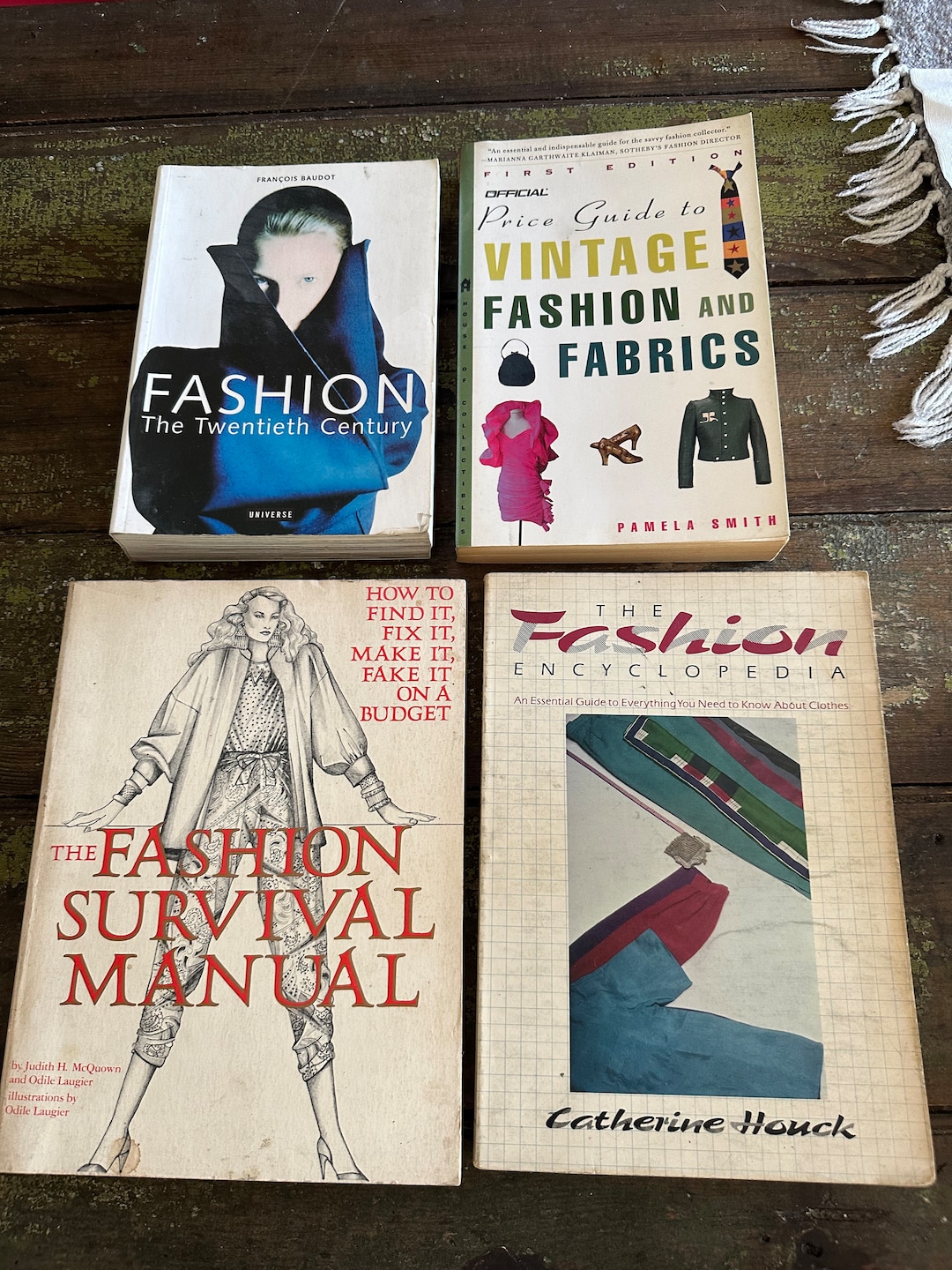 4 FASHION BOOKS GUIDES Baudot Fashion Vintage Manuals School Books ...