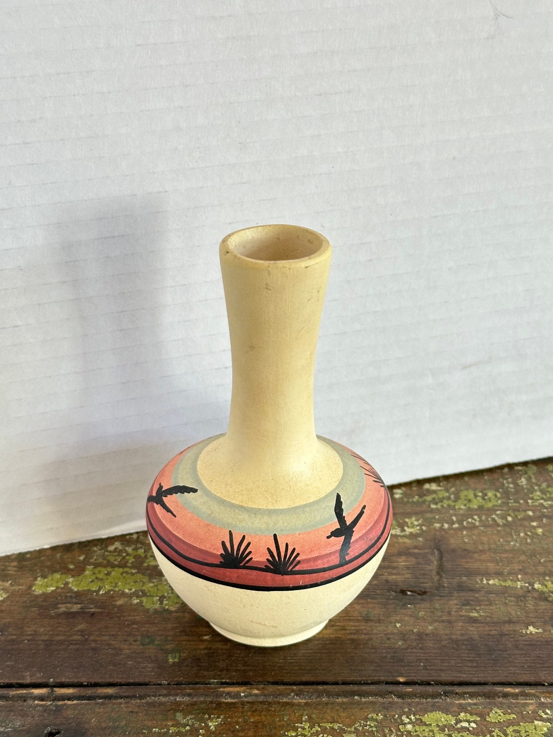Beautiful Bud Vase 1980's Vintage SOUTHWEST VASE Sunset Tones ...