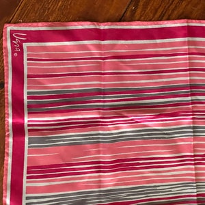 Pink Vintage VERA SCARF Geometric Pattern 1970s Pop Art Print - Etsy