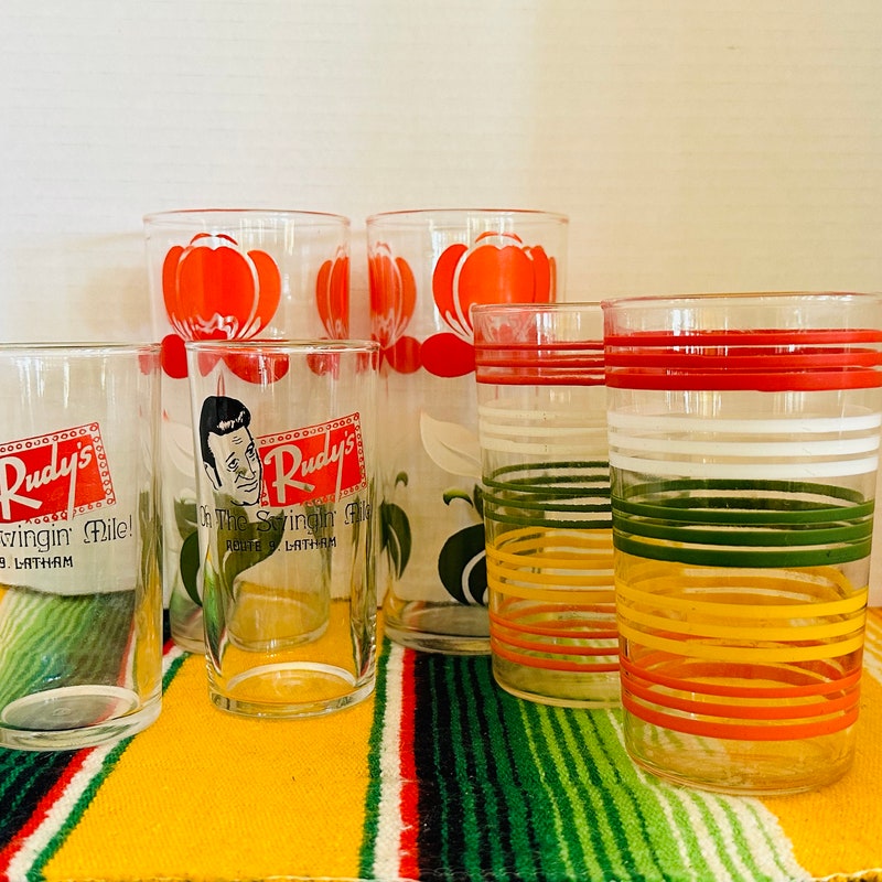 Striped Glasses - Etsy