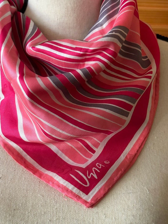 Vintage Vera Neumann Silk Scarf: 1970s Geometric Pop … - Gem