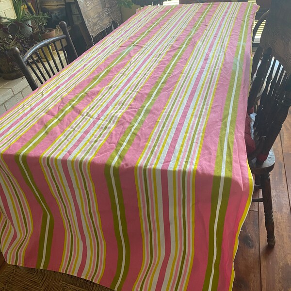 Striped Tablecloth - Etsy