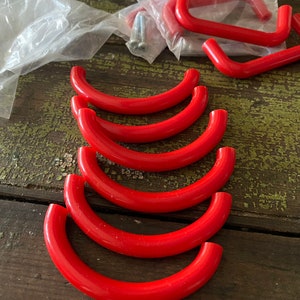 Vintage RED RESIN Drawer Pulls HANDLES Knobs Sold Separately Hardware ...
