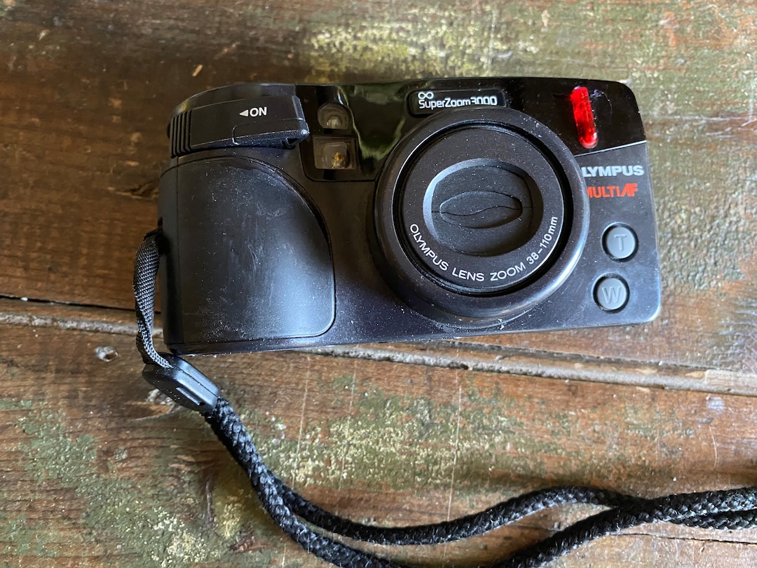 Clean OLYMPUS ZOOM 3000 35mm Film CAMERA Vintage Photography Multi A F ...