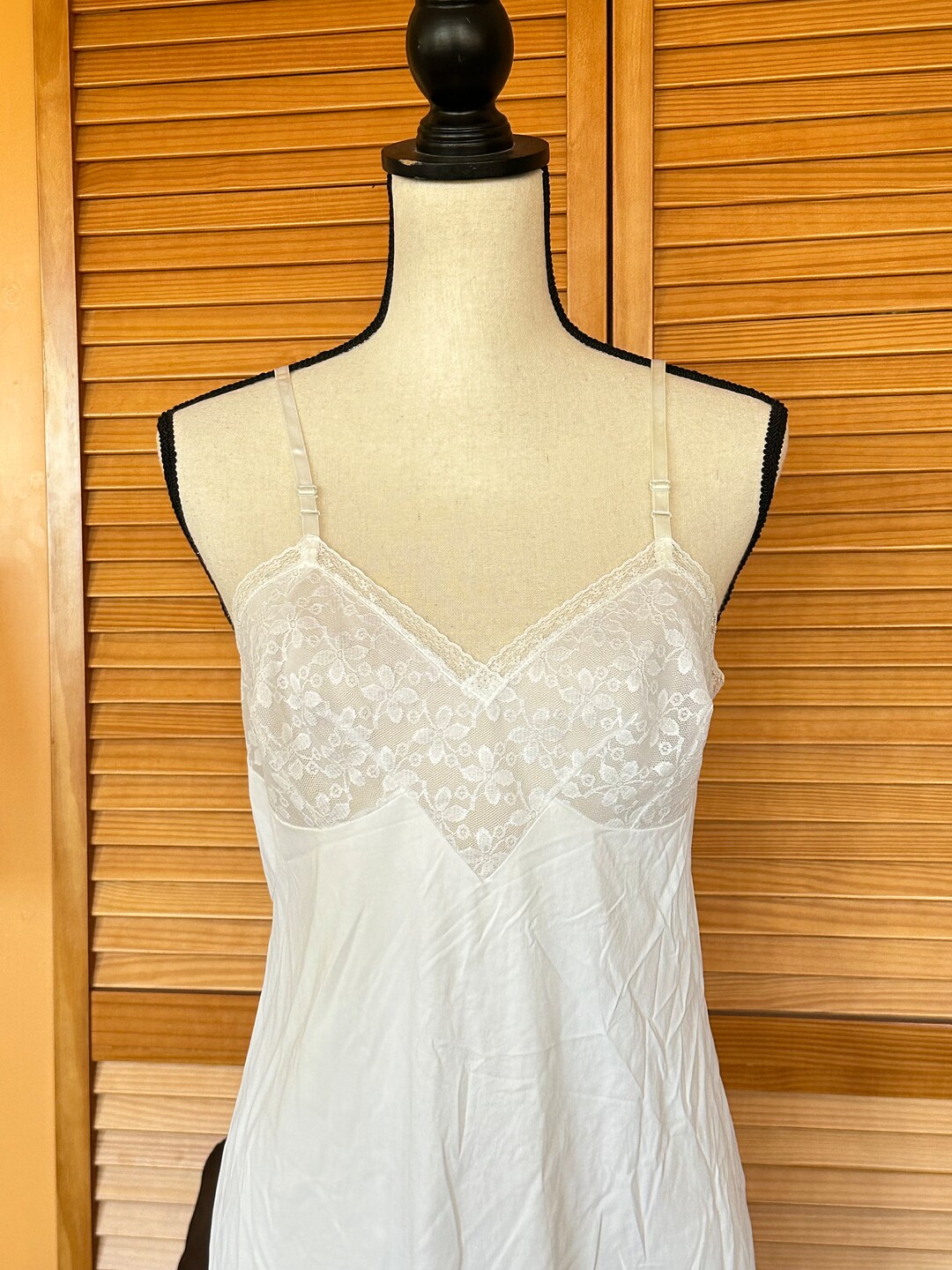 VANITY FAIR Vintage 60s NYLON Slip Lingerie Lovely Undergarment 36 ...