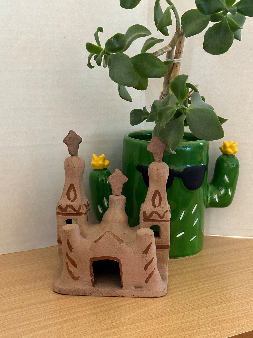 Vintage “MISSION” INCENSE BURNER Terracotta Mexico Mexican Clay Shrine ...