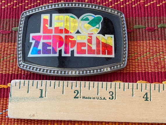ViNTAGE Prism LeD ZEPPELIN BeLT BUCKLE 1977 C P I Nic… - Gem