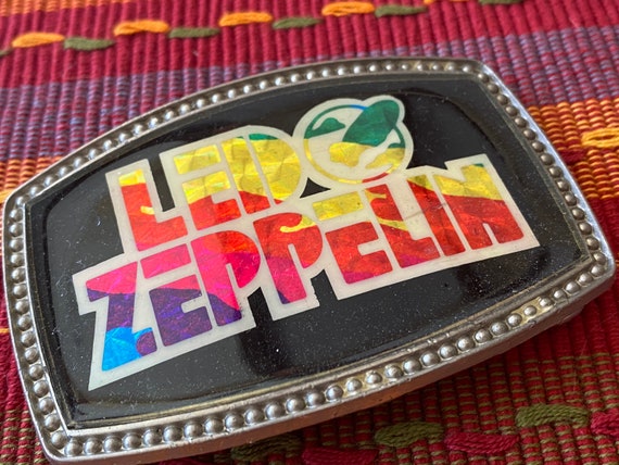 ViNTAGE Prism LeD ZEPPELIN BeLT BUCKLE 1977 C P I Nic… - Gem