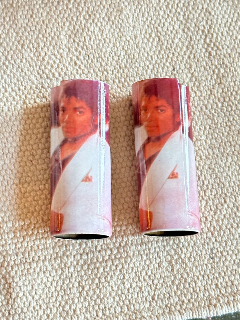 80’s Vintage Michael Jackson Lighter COVER Bic Lighter Sleeve Smoking ...