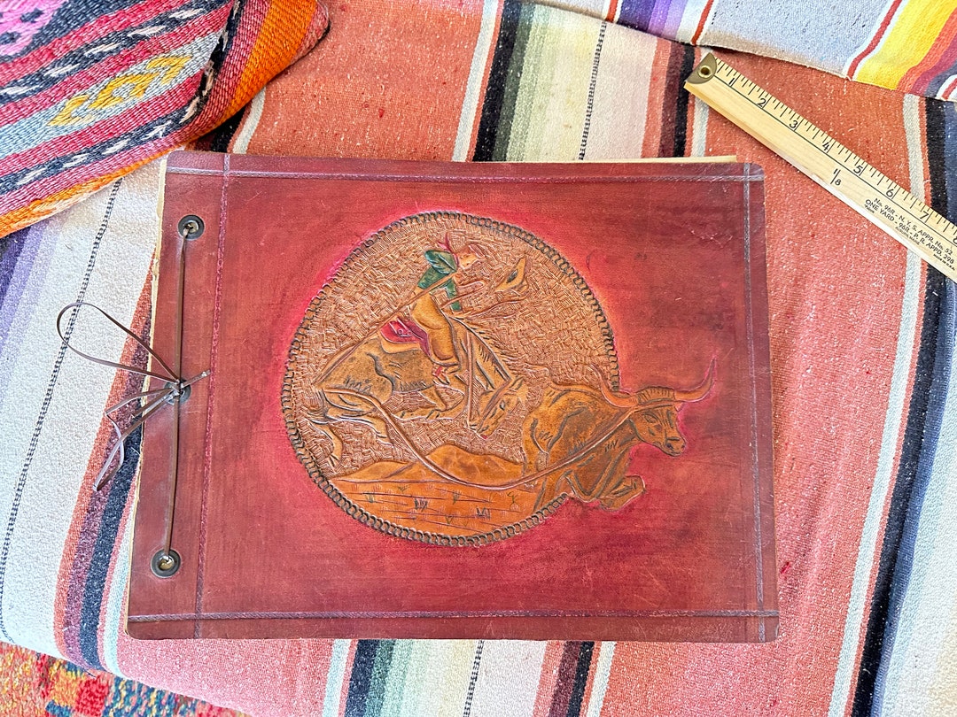 Beautiful VINTAGE Western RODEO SCRAPBOOK Photo Album Cowboy Texas - Etsy