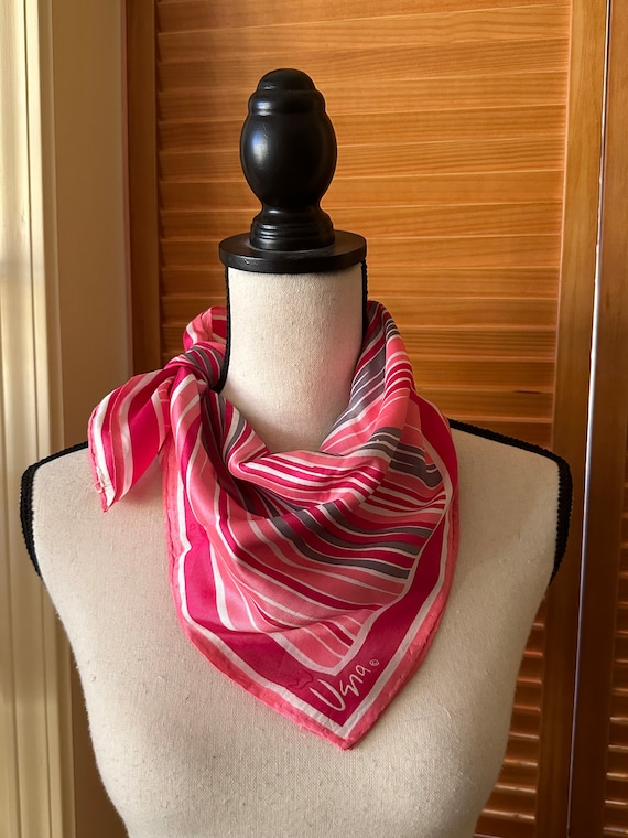 Vintage Vera Neumann Silk Scarf: 1970s Geometric Pop … - Gem