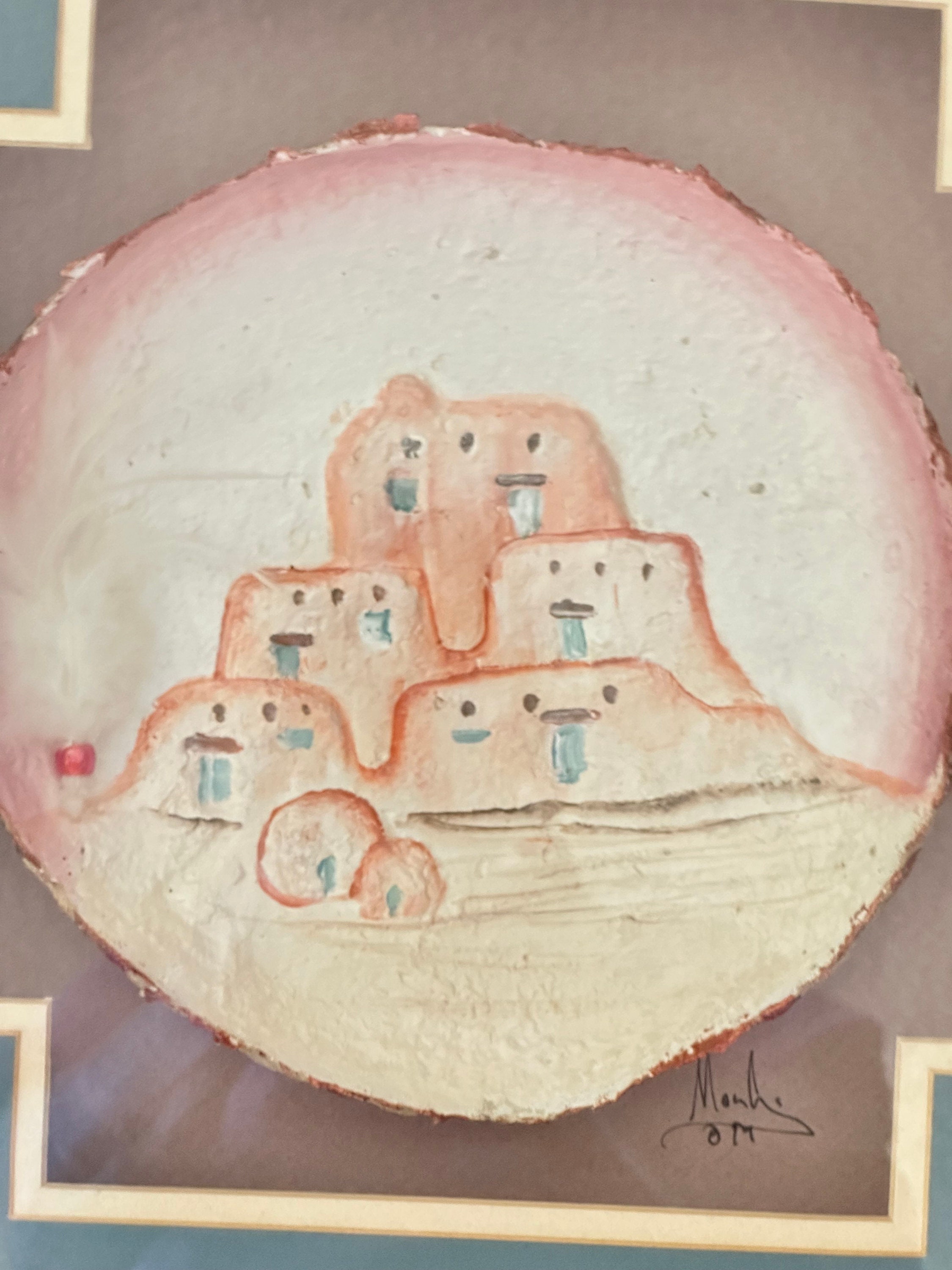 Vintage Pueblo Diorama Wall Art: Southwestern Desert Landscape FIGI ...