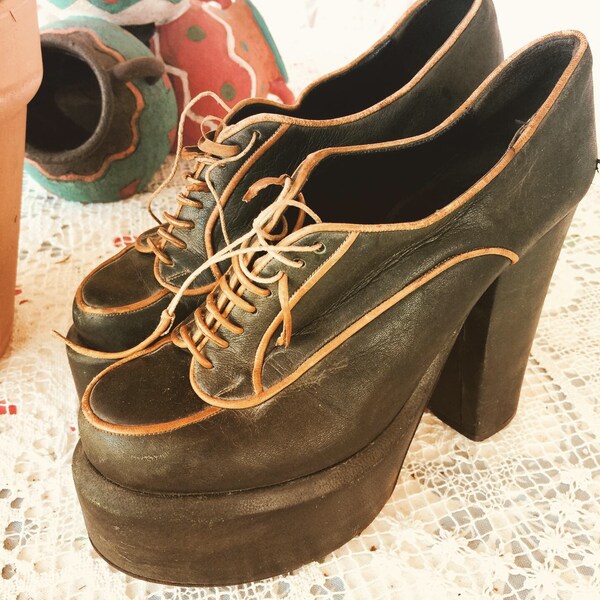 Vintage Platforms - Etsy