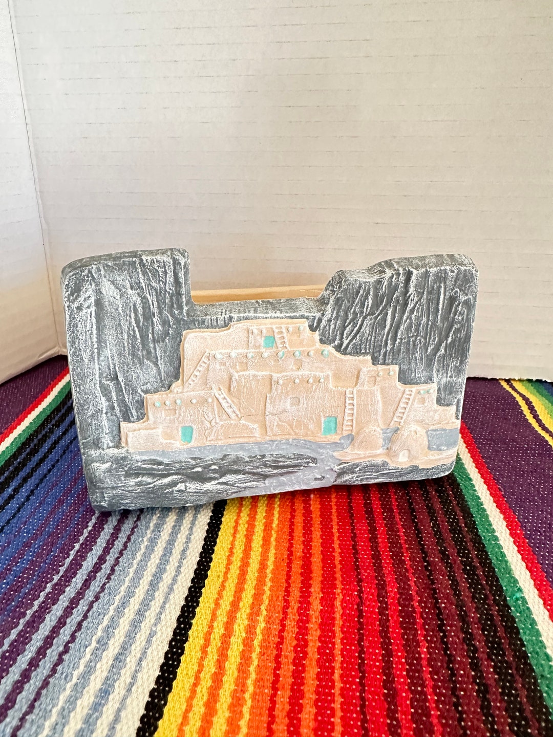 Vintage ADOBE Pueblo Planter or LETTER Holder Southwest Decor ...