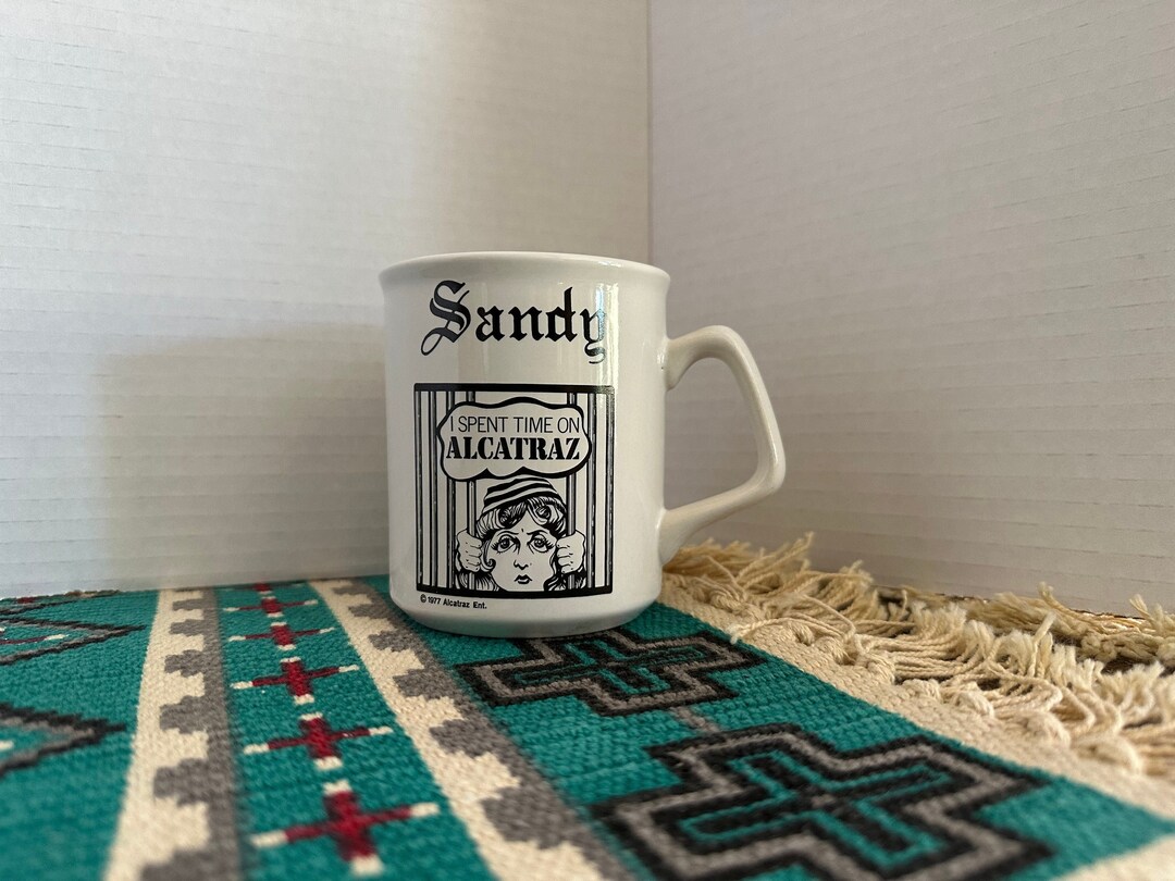 1977 Vintage ALCATRAZ SANDY MUG Coffee Tea Cup Souvenir Prison Coolest ...