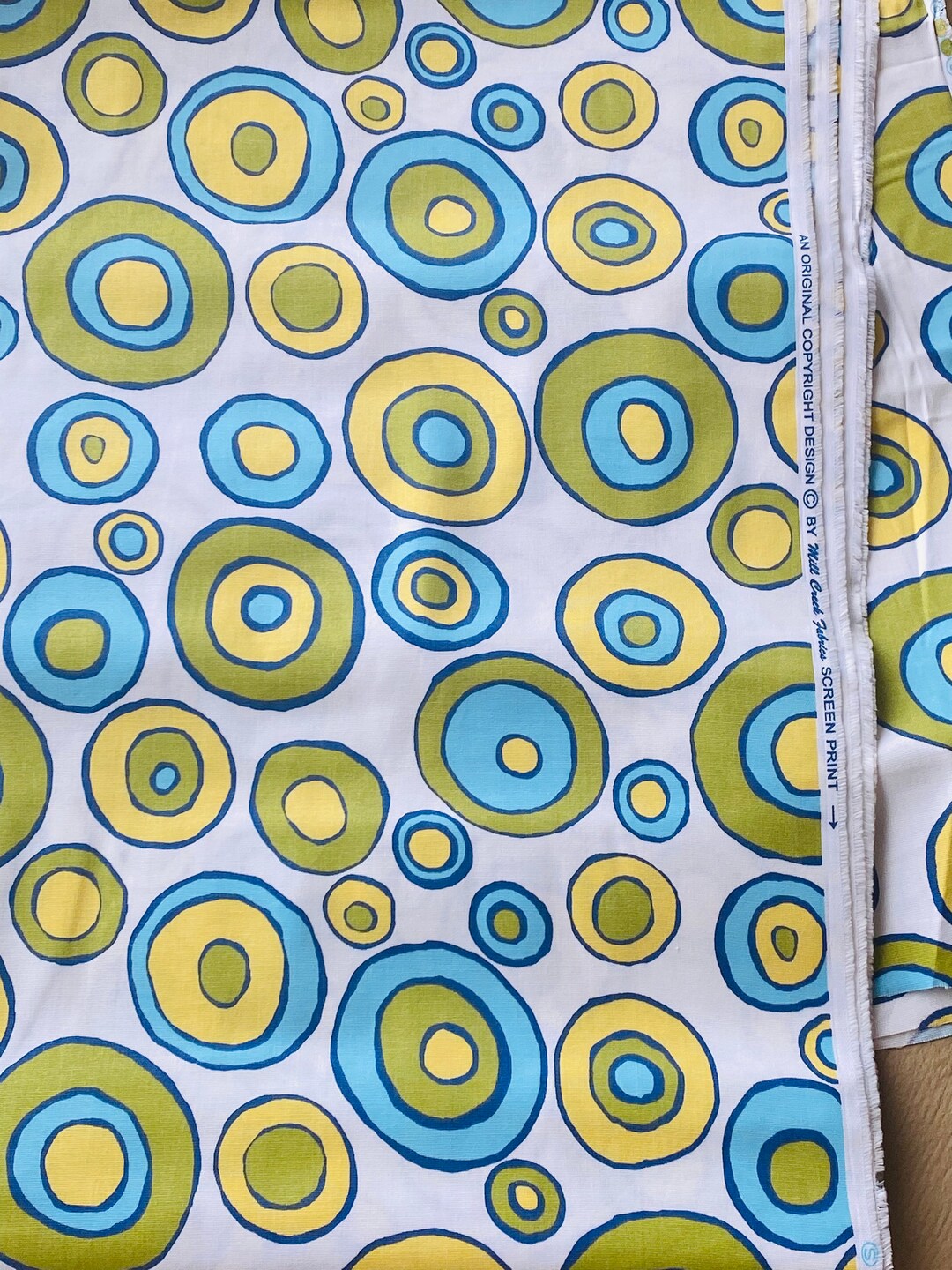 3.5 Yds Sixties Style Vintage Mod FABRIC Retro Pop Art Circles - Etsy