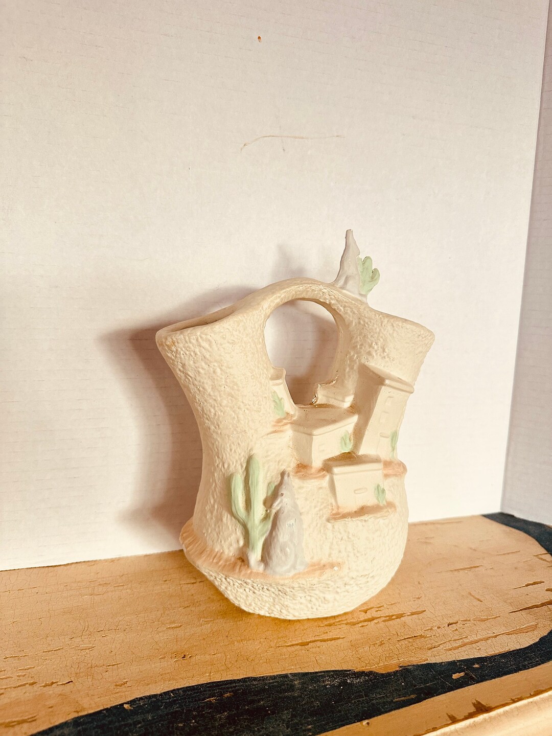 1980's Vintage SOUTHWEST Wedding VASE Dine' SOUTHWESTERN Decor Howling ...