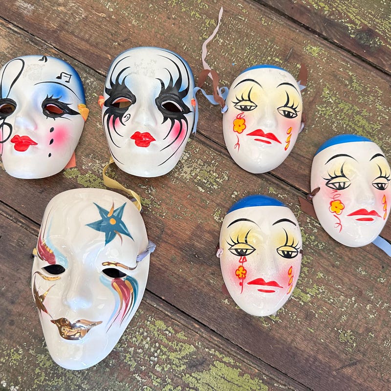 Porcelain Masks - Etsy