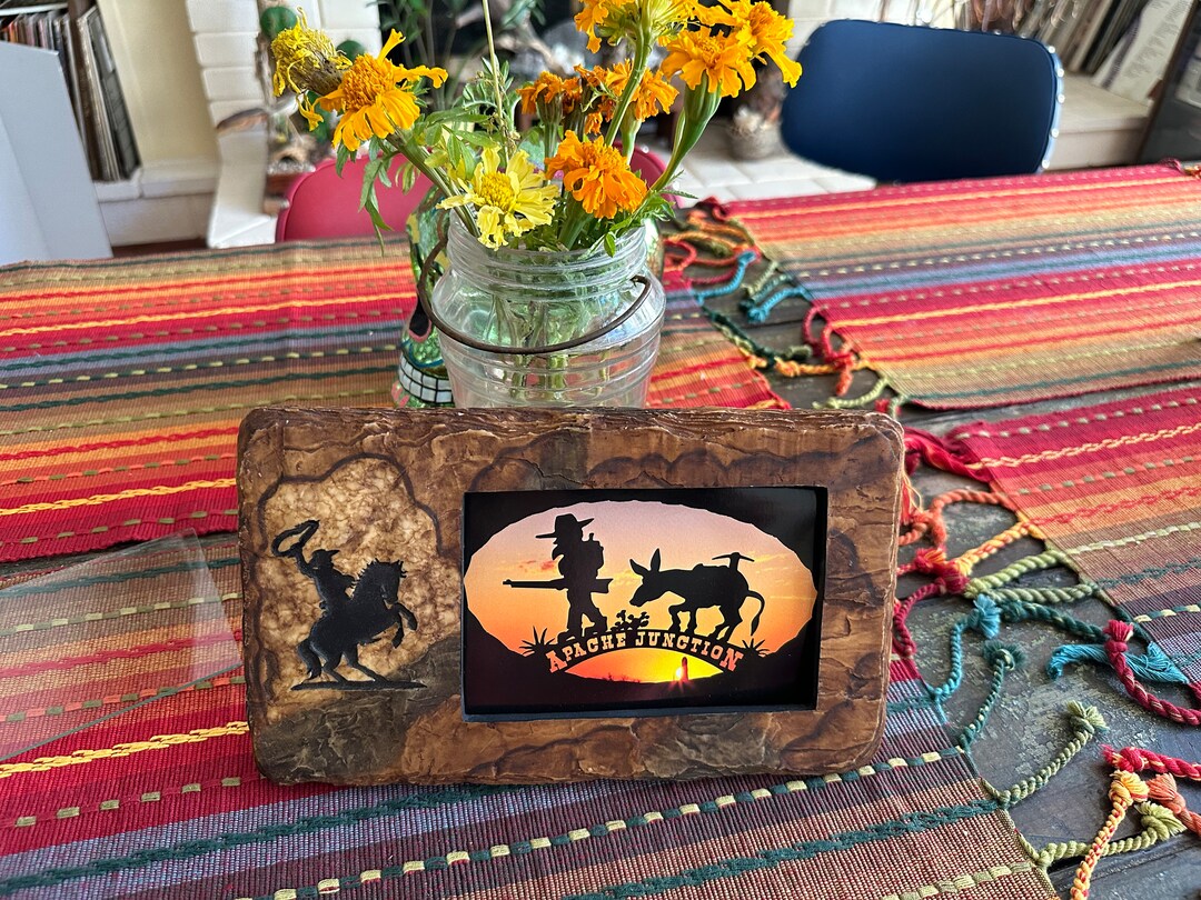Cool SOUTHWEST Retro Cowboy RODEO Picture FRAME Western Decoration - Etsy