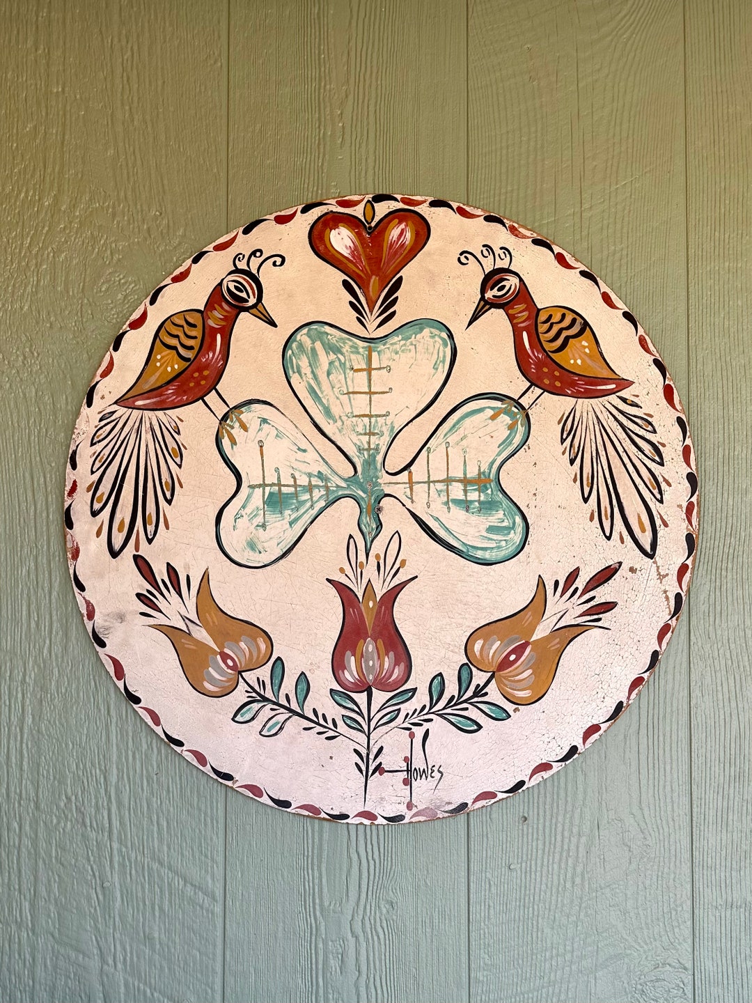 26 Rare Beautiful Vintage PENNSYLVANIA Dutch Hex SIGN Arthur Howes Good ...