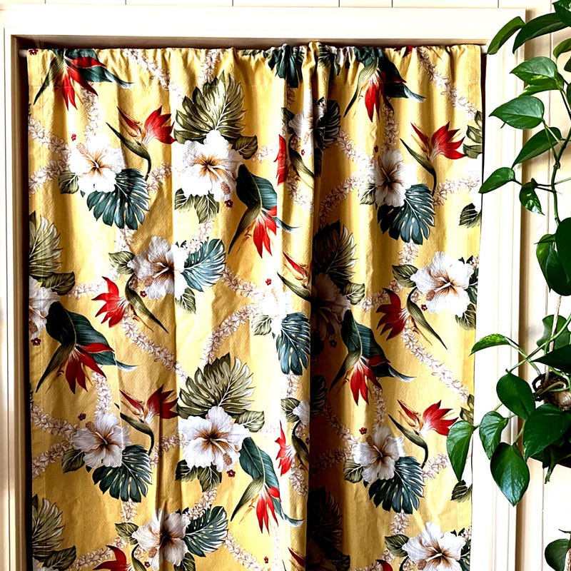 Barkcloth Curtains - Etsy