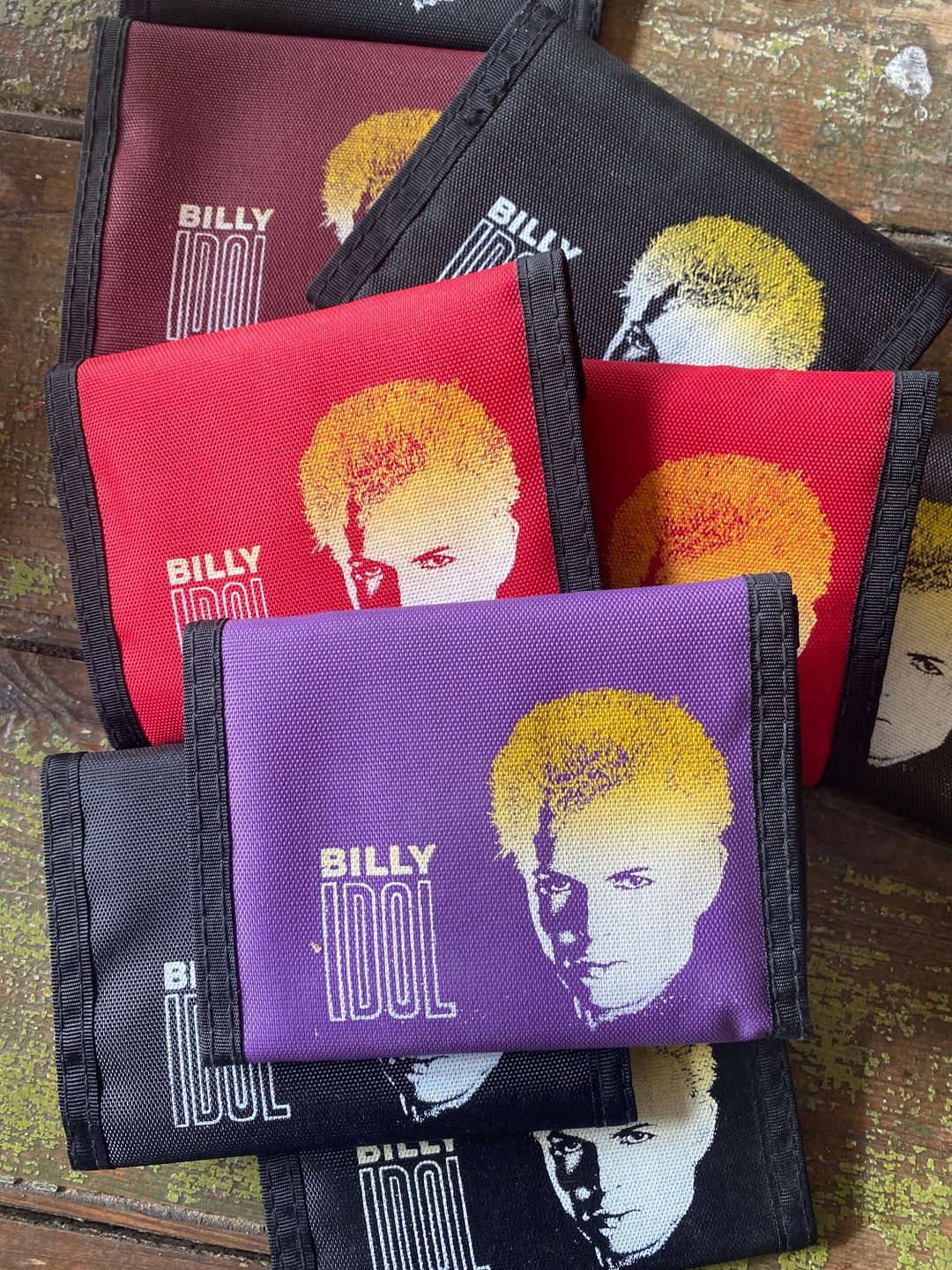80s Vintage BILLY Idol WALLET Billfold Nylon Rock N Roll - Etsy
