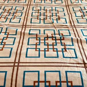 1976 YSL Mod Vintage Bed Sheets GEOMETRIC Flat & Fitted Full Bedding ...