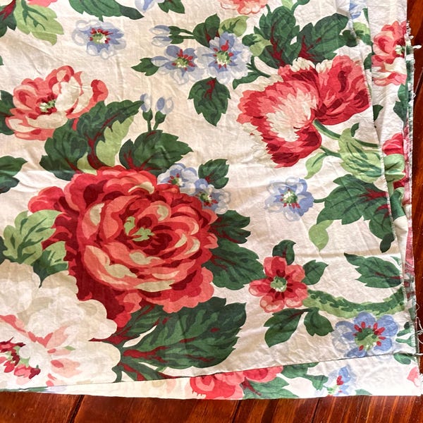 Floral Chintz Fabric - Etsy